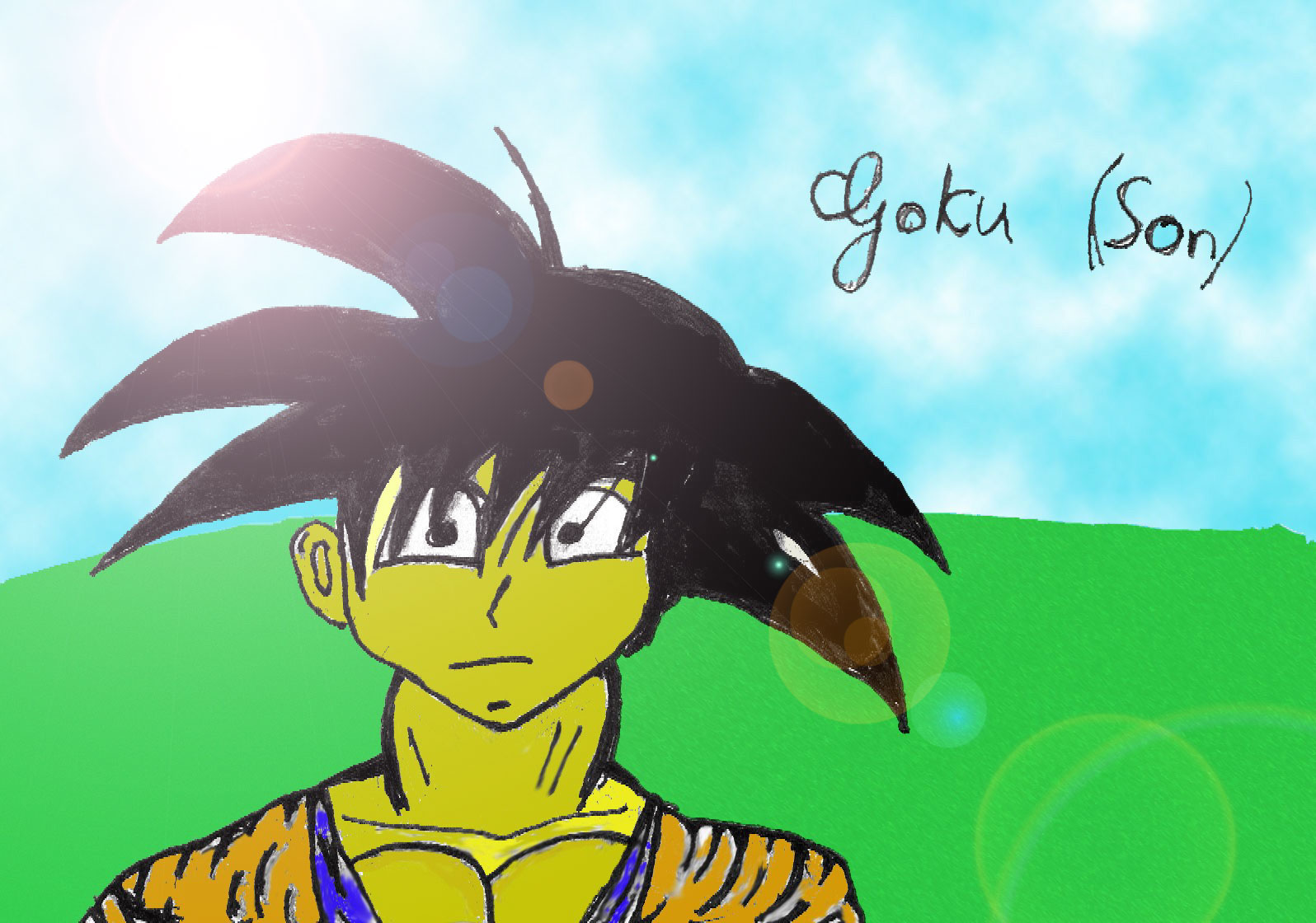 Goku Shaded in Color by Iamgoku on DeviantArt
