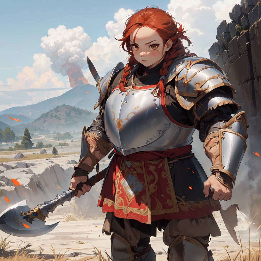 Dwarf Female Warrior V1 Pixaiart By Datikitaka On Deviantart