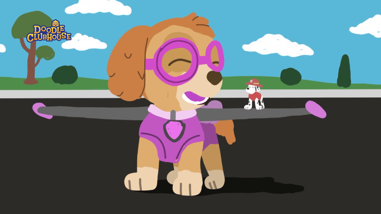 Paw Patrol Skye Gets Her Wings By Doodleclubhouse On Deviantart