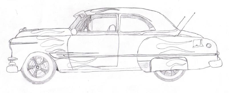 52 Pontiac Drawing by charger on DeviantArt