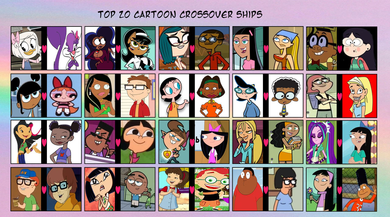 Top 20 Cartoon Crossover Ships Meme Blank by MixelFanGirl100 on DeviantArt Top 20 Cartoon Crossover Ships Meme Blank by MixelFanGirl100 on DeviantArt