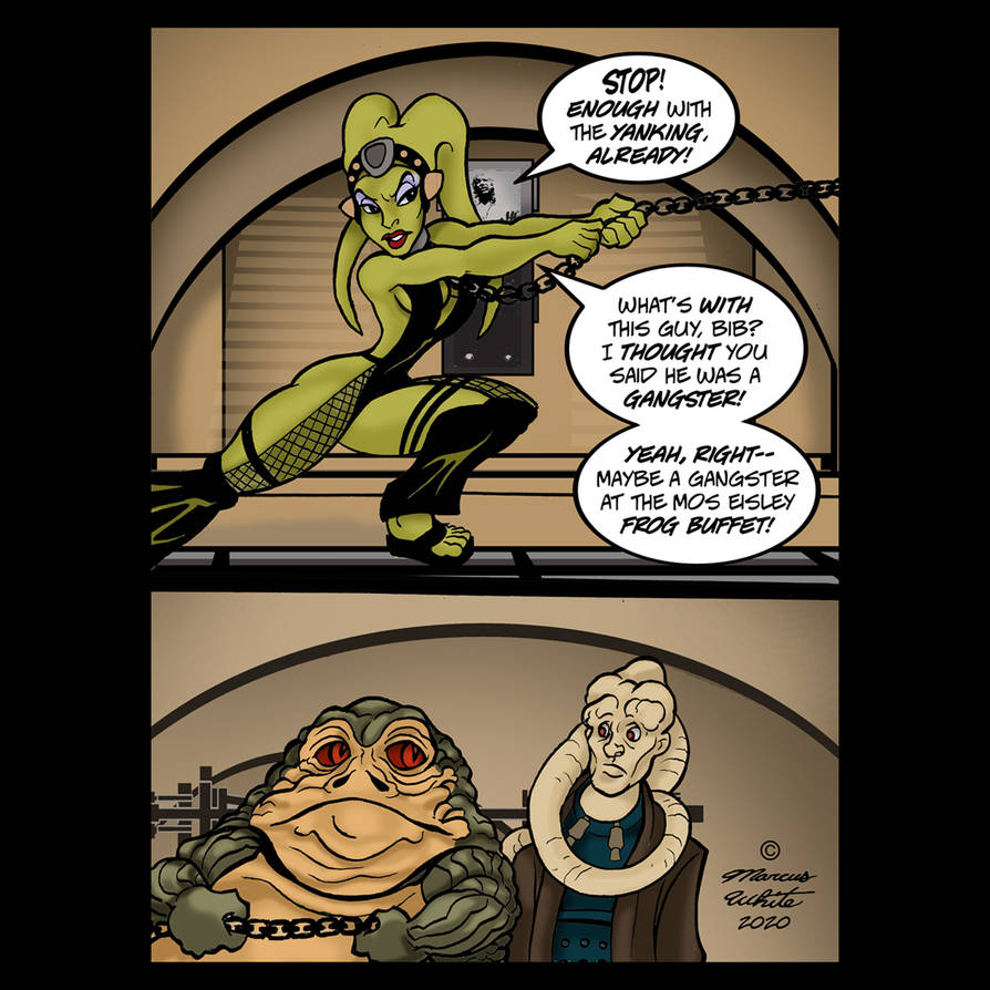 Star Wars Oola Comiccartoon By Marcustheartist On Deviantart