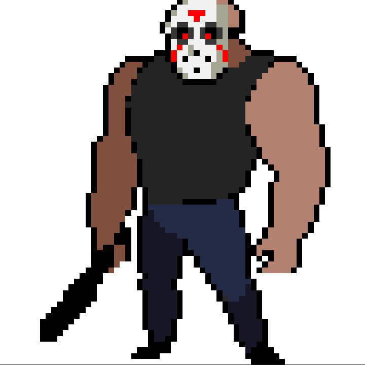 Jason pixel art by tetsuneda on DeviantArt Jason pixel art by tetsuneda on DeviantArt