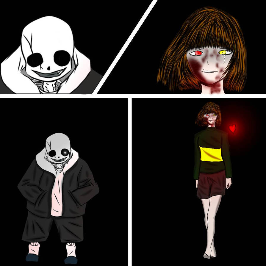 Undertale Sans Vs Chara By Exdortale On Deviantart