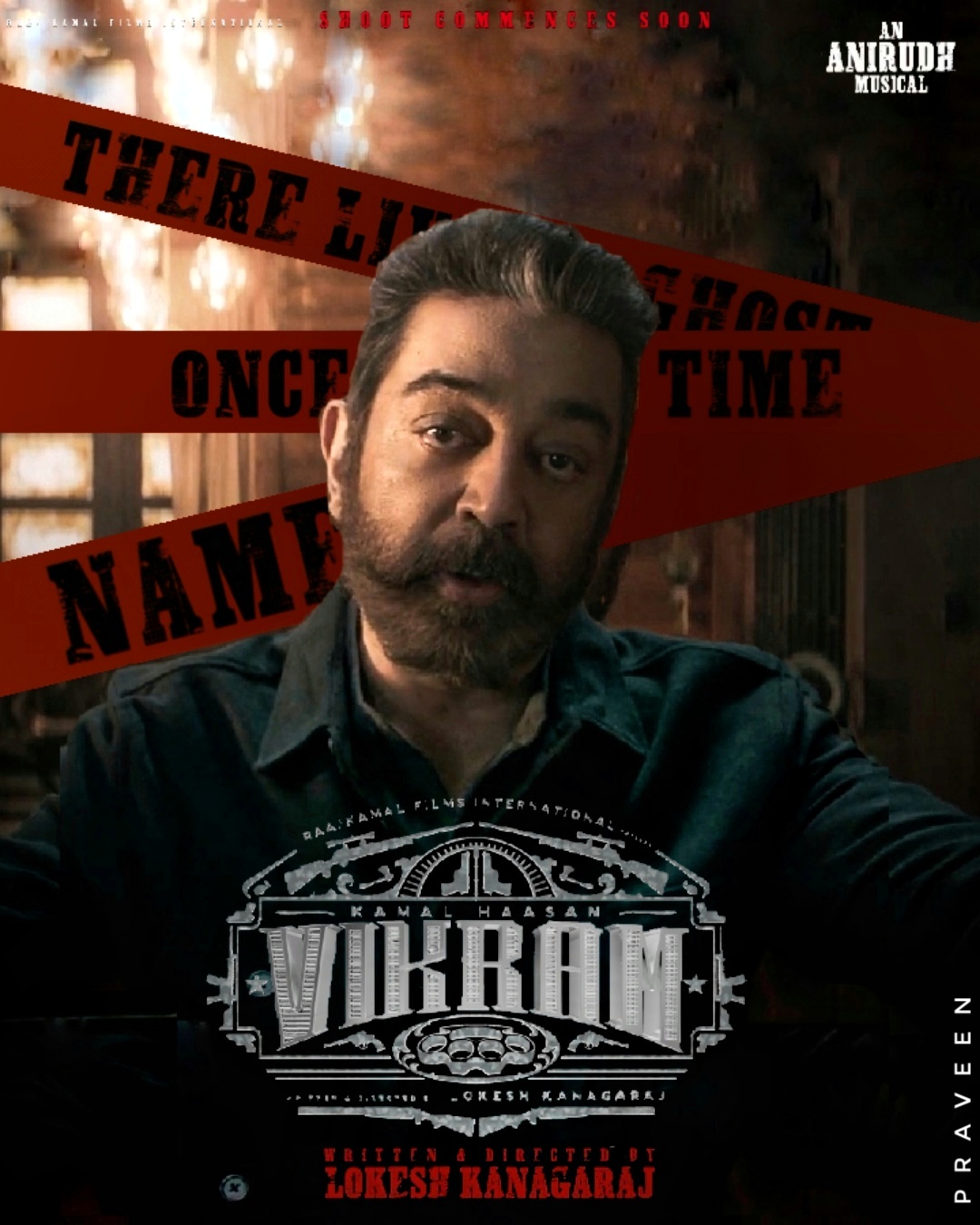 Kamal Haasan Vikram Official Poster by praveenofficial18 on DeviantArt Kamal Haasan Vikram Official Poster by praveenofficial18 on DeviantArt