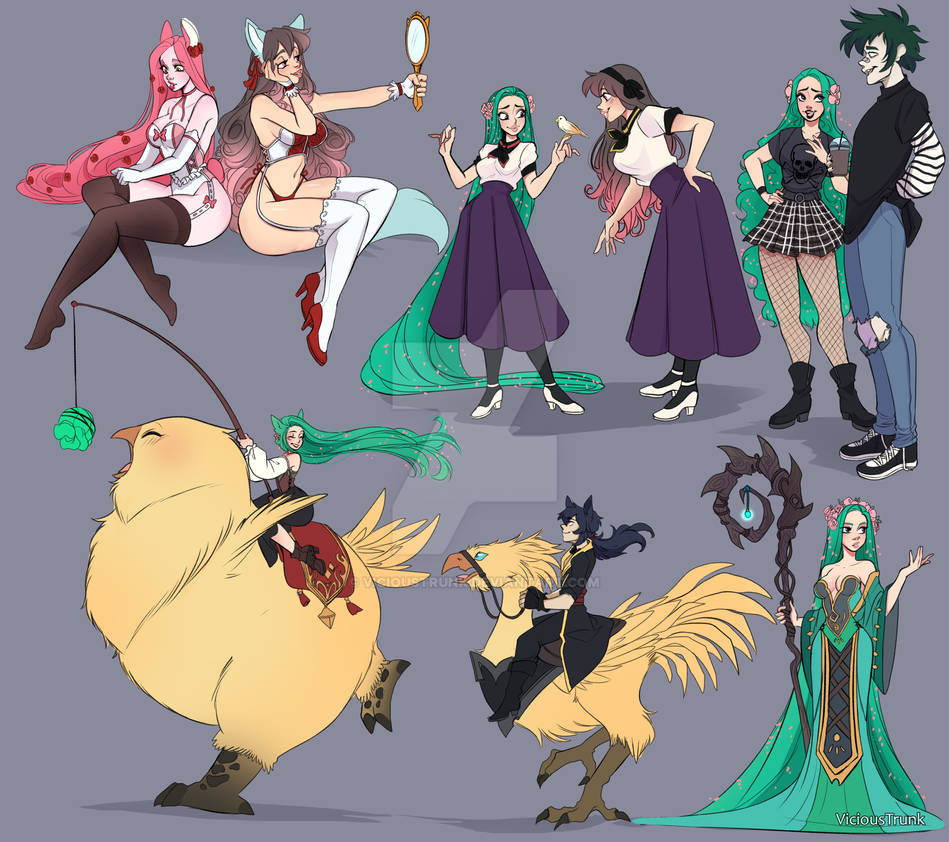 Random Doodles Ocs By Vicioustrunk On Deviantart