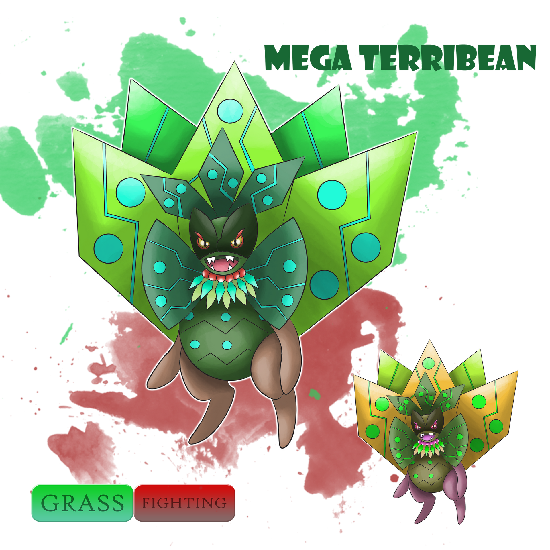 Mega Evolution Fakemon On Fakemon Fuzemon Deviantart