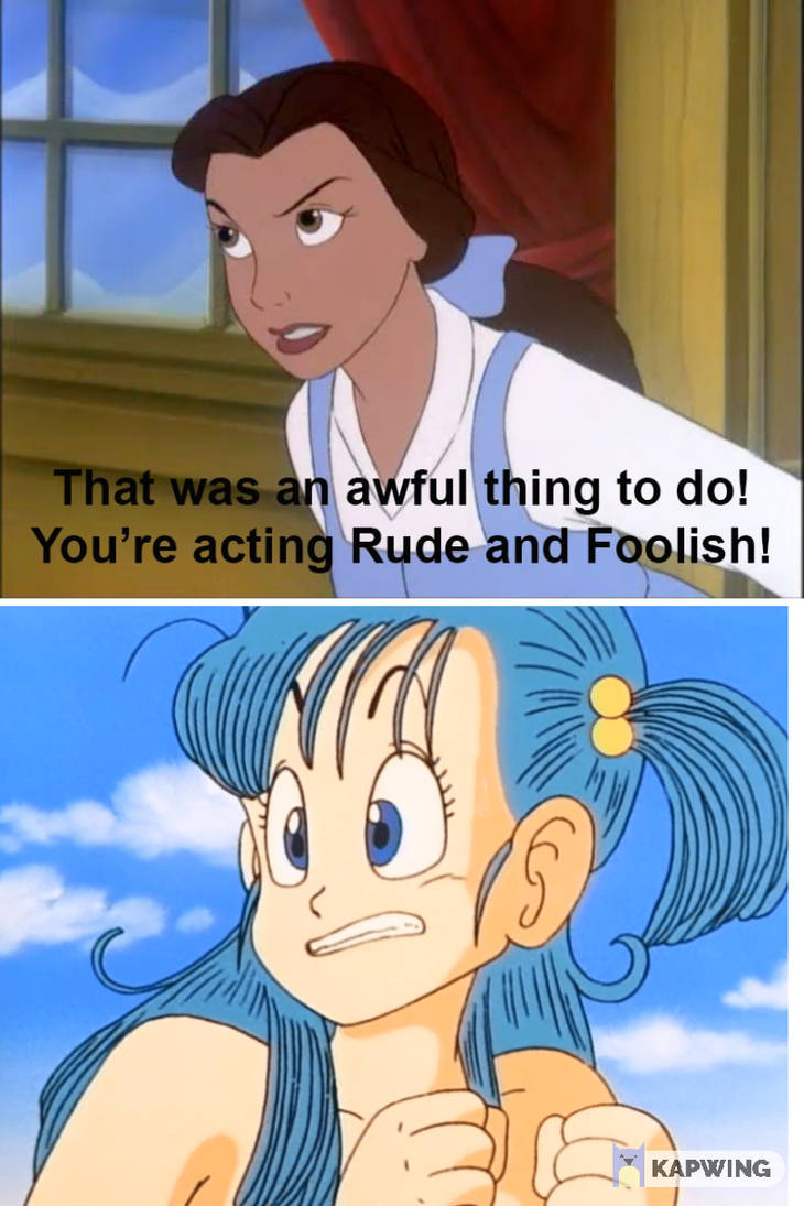 Belles Angry At Bulma By Avatakorra2007 On Deviantart