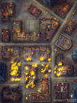 Burning City Battlemap by SilverCompassMaps on DeviantArt