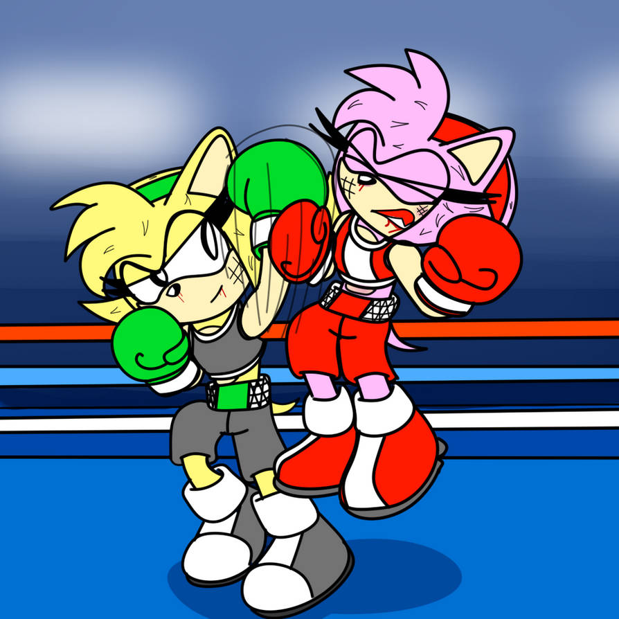 Andrea Vs Amy Knockout By Jamessonicgo On Deviantart