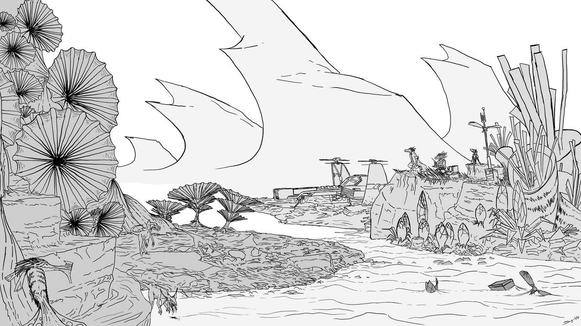 Alien Landscape By Sqildo On Deviantart