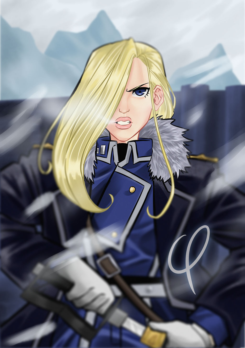 Olivier Mira Armstrong Fanart By Chrstnprdl On Deviantart
