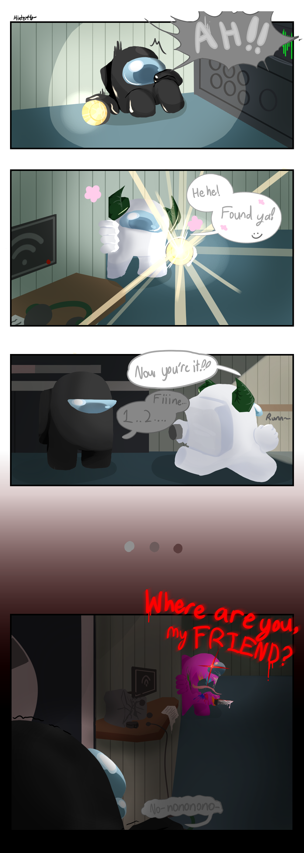 Among Us Hide N Seek Comic By Minterfly On Deviantart