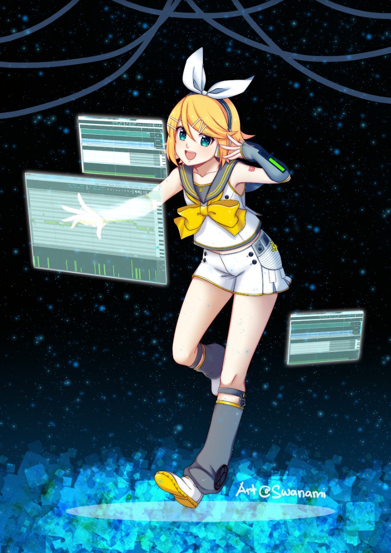Kagamine Rin By Swanamii On Deviantart