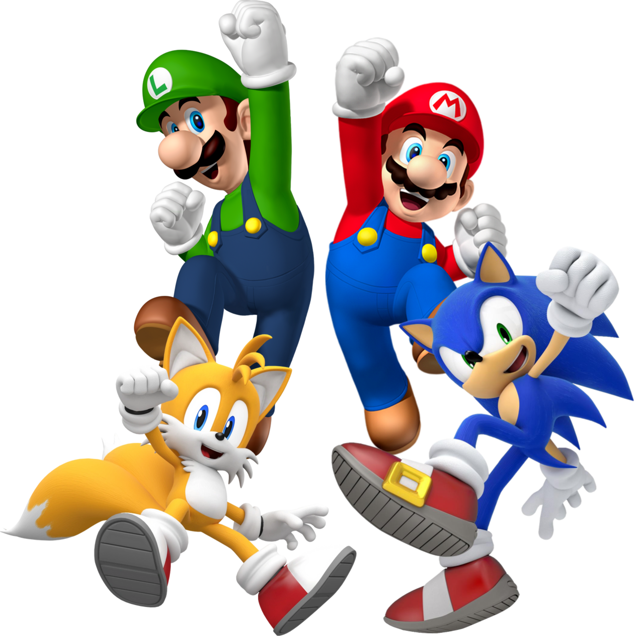 Mario, Luigi, Sonic and Tails by Noe0123 on DeviantArt Mario, Luigi, Sonic and Tails by Noe0123 on DeviantArt