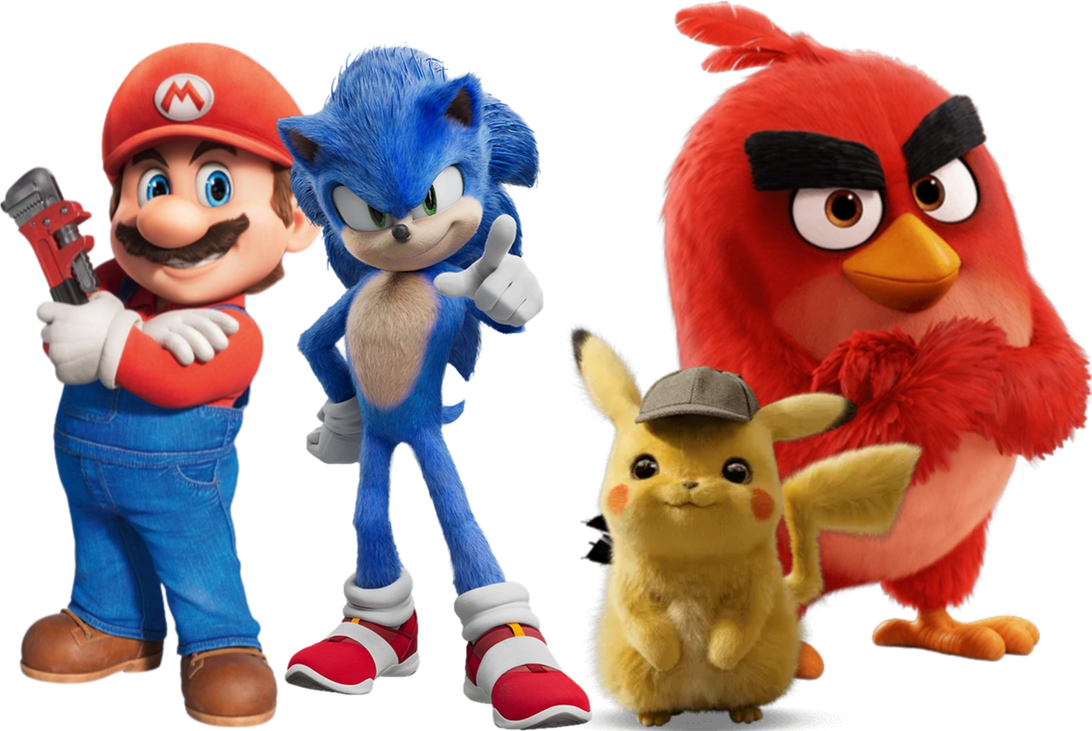 Mario Sonic Pikachu And Red By Noe0123 On Deviantart