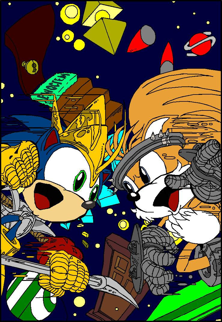 Sonic Vs Tails By Burnzs On Deviantart