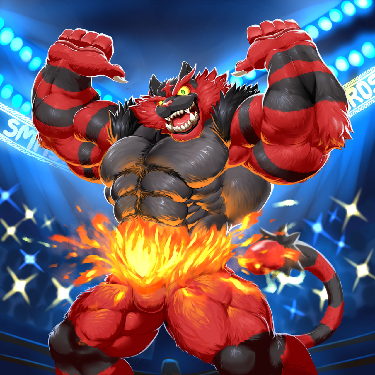 Incineroar Enters The Ring By Titandraugen On Deviantart