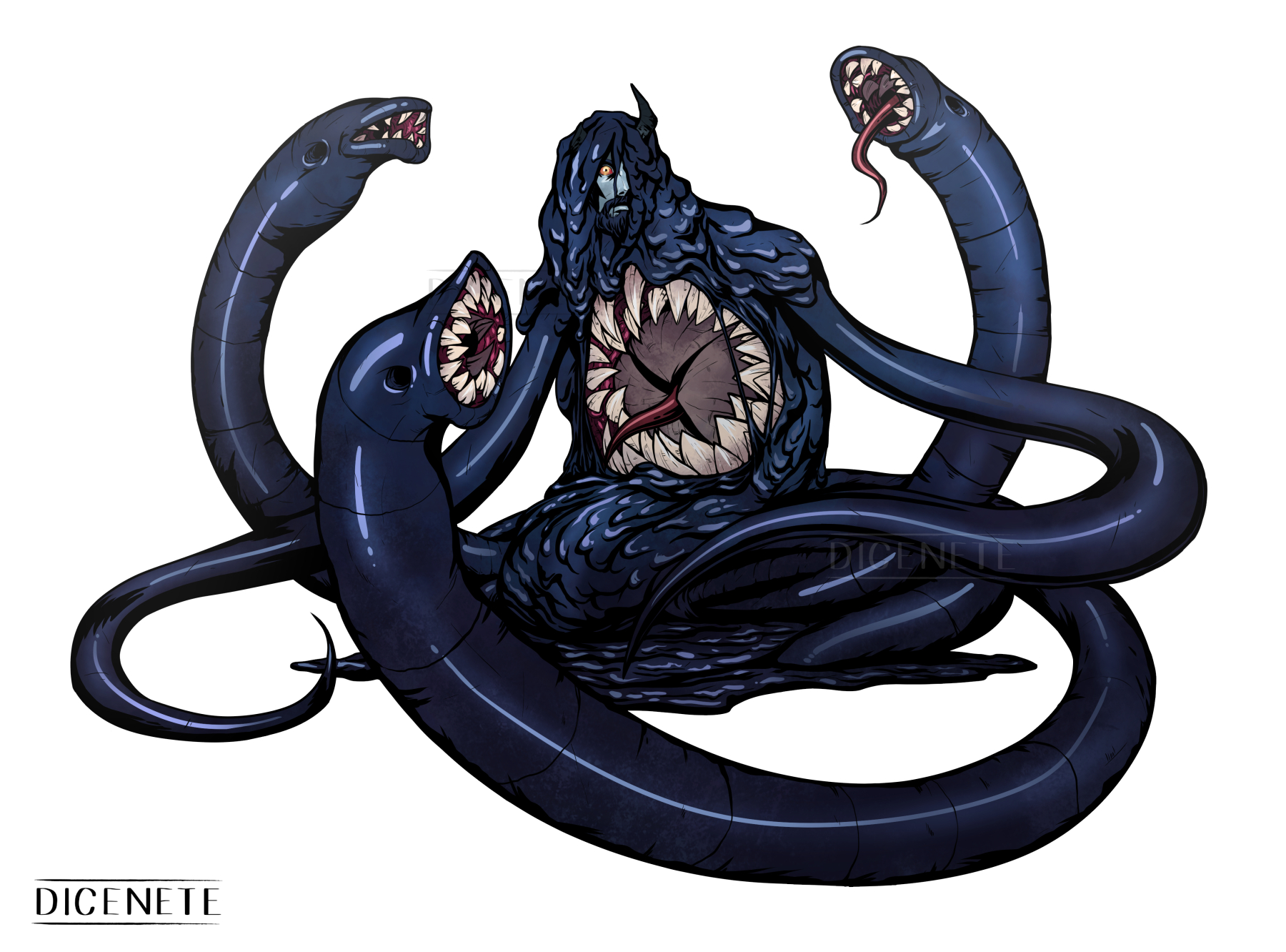 Tentacle Monster Polymorph Art Commission By Dicenete On Deviantart