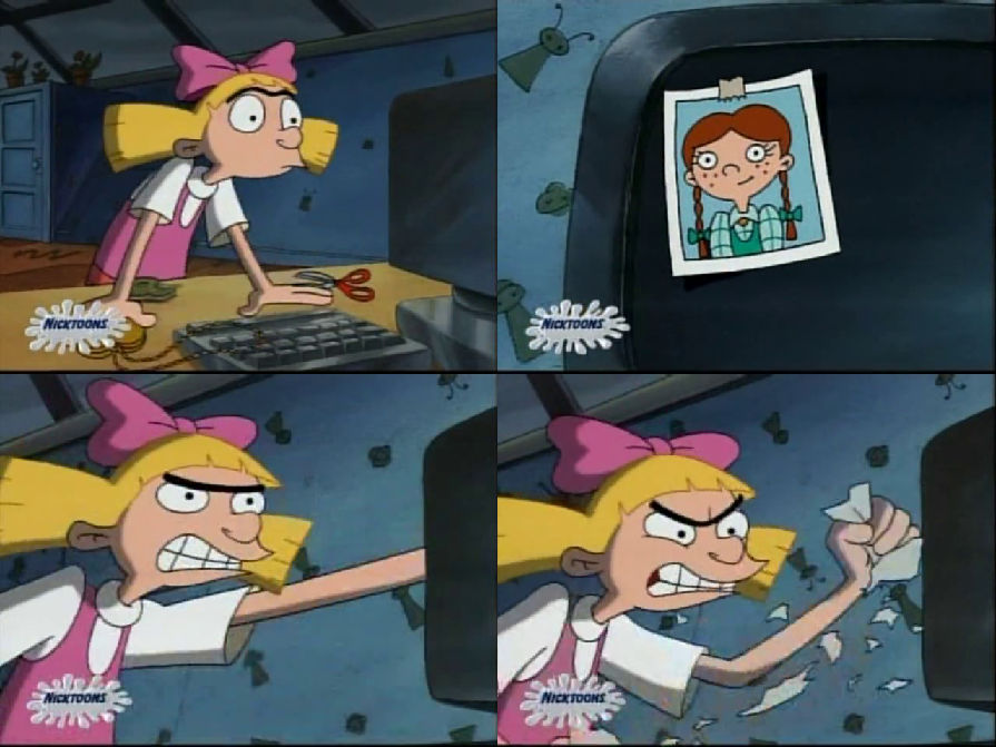 Hey Arnold Helga Hates Lila By Dlee1293847 On Deviantart