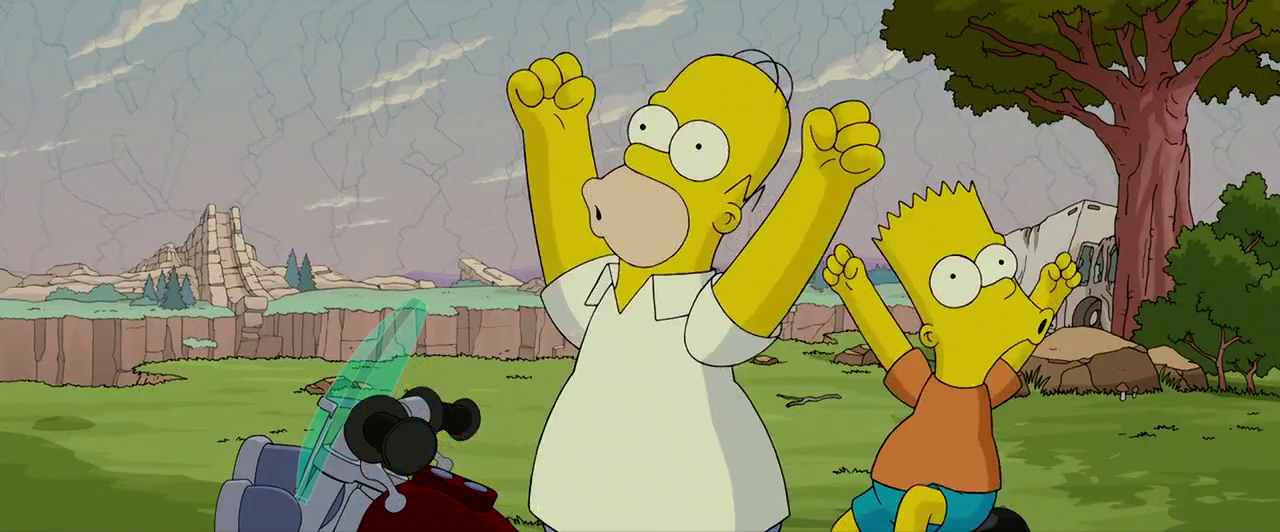 The Simpsons Movie Homer And Bart Woo Hoo By Dlee1293847 On Deviantart