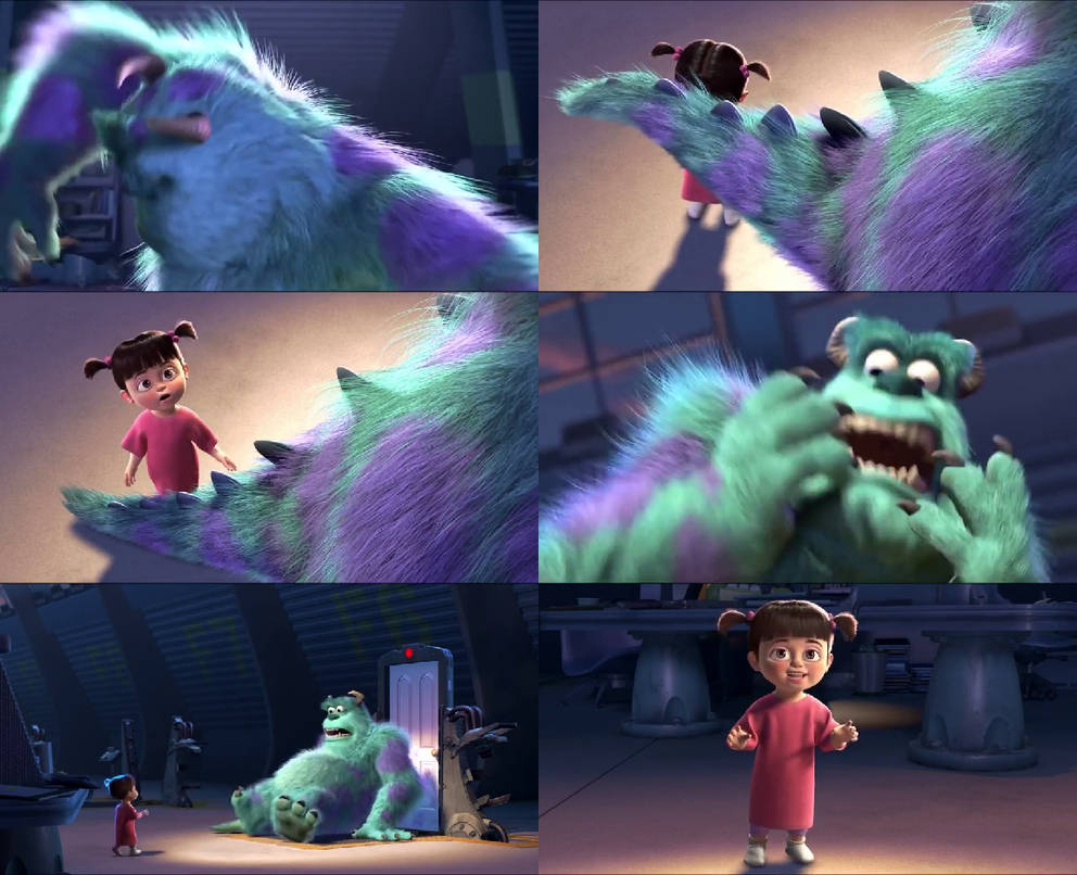 Monsters Inc Sulley Meets Boo By Dlee1293847 On Deviantart