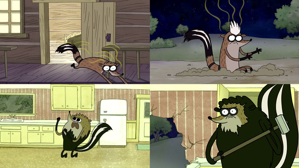 Regular Show Rigby Becomes A Were Skunk By Dlee1293847 On Deviantart