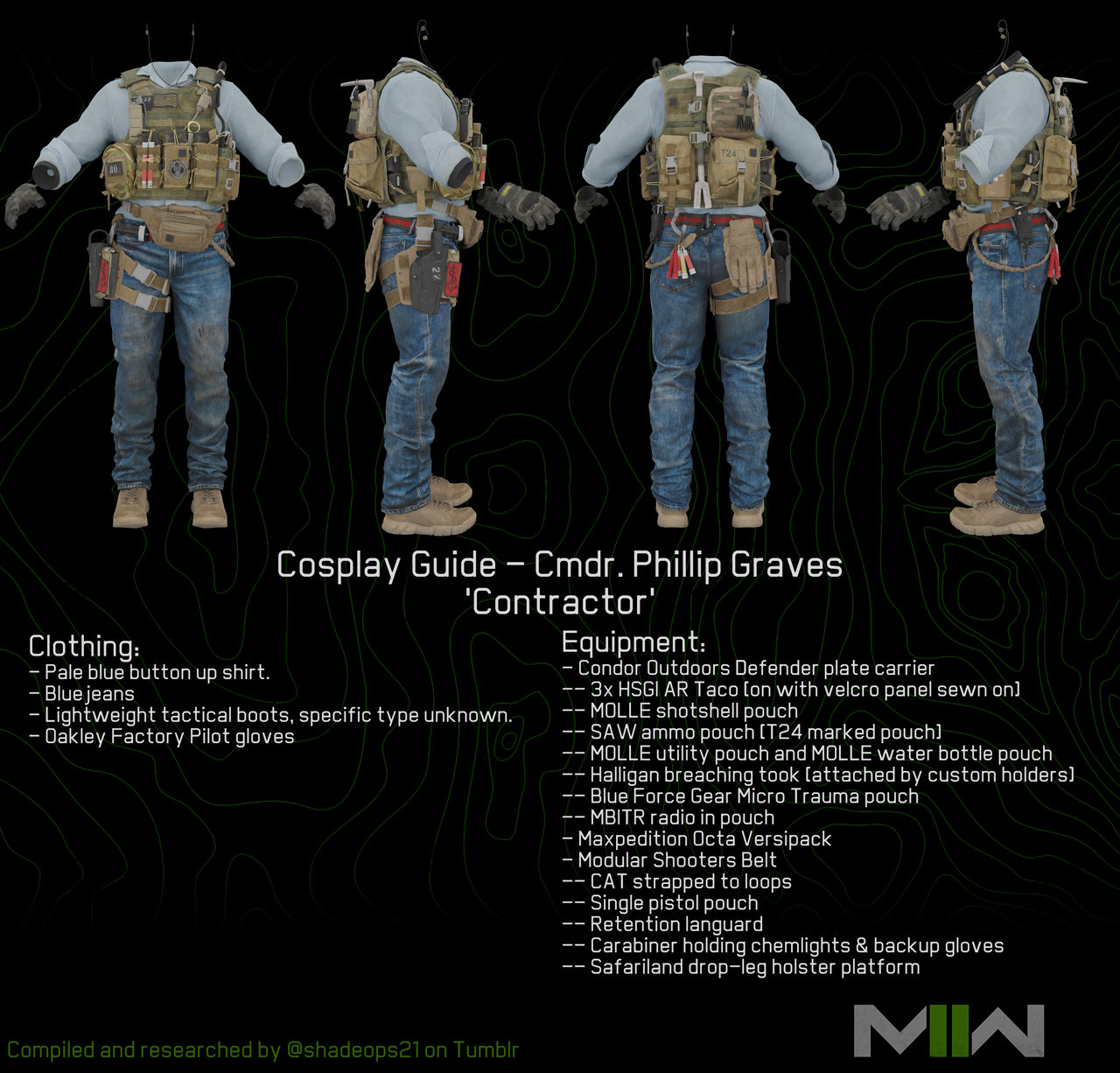 Cosplay Guide - Graves - Contractor by shadeops21 on DeviantArt Cosplay Guide - Graves - Contractor by shadeops21 on DeviantArt