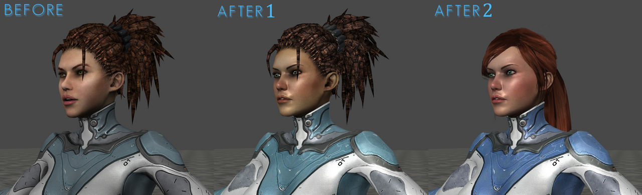 Sarah Kerrigan WIP 2 - Face Details + DeZerged by Shyngyskhan on DeviantArt Sarah Kerrigan WIP 2 - Face Details + DeZerged by Shyngyskhan on DeviantArt