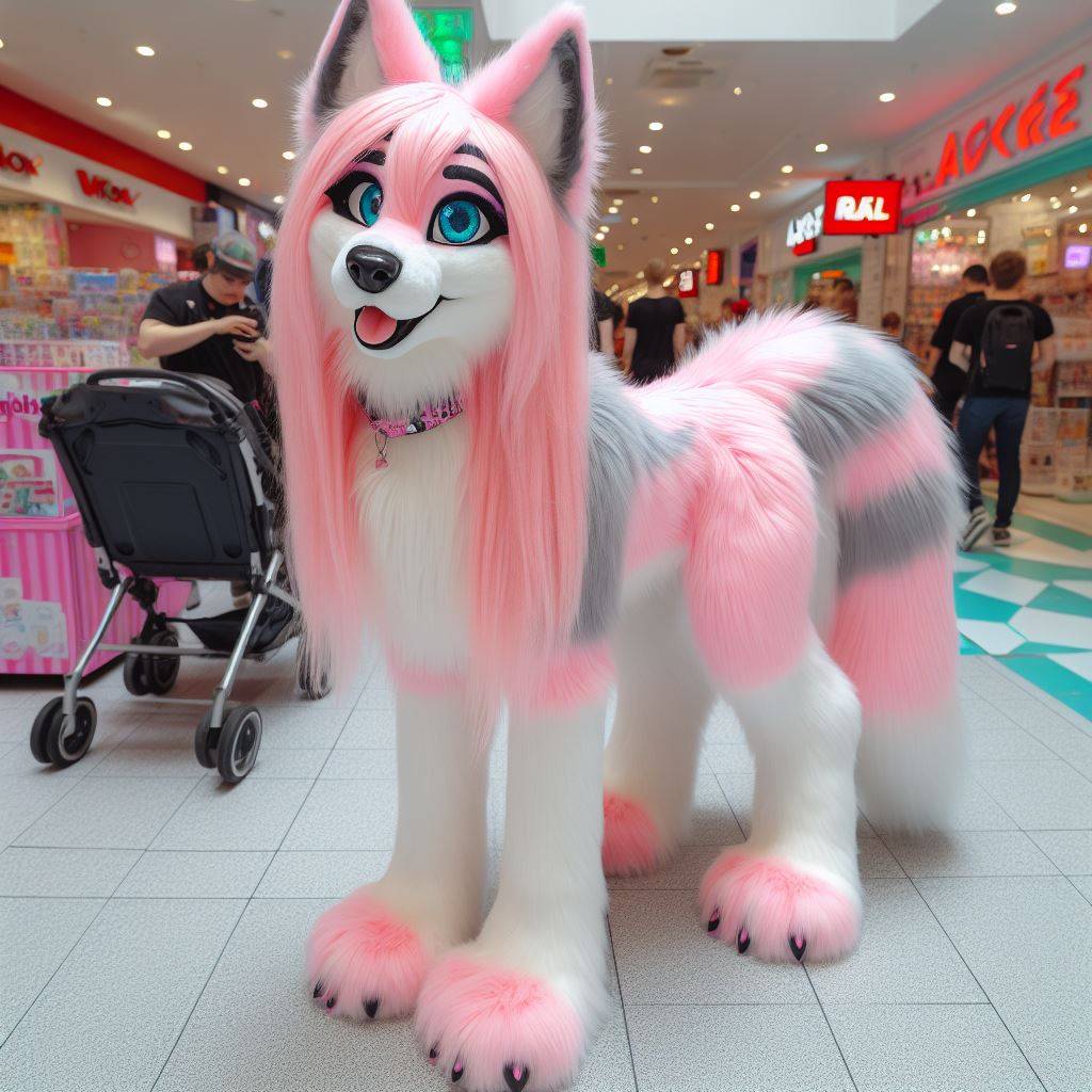 Pink Furry On All Fours By Whoknows55555 On Deviantart