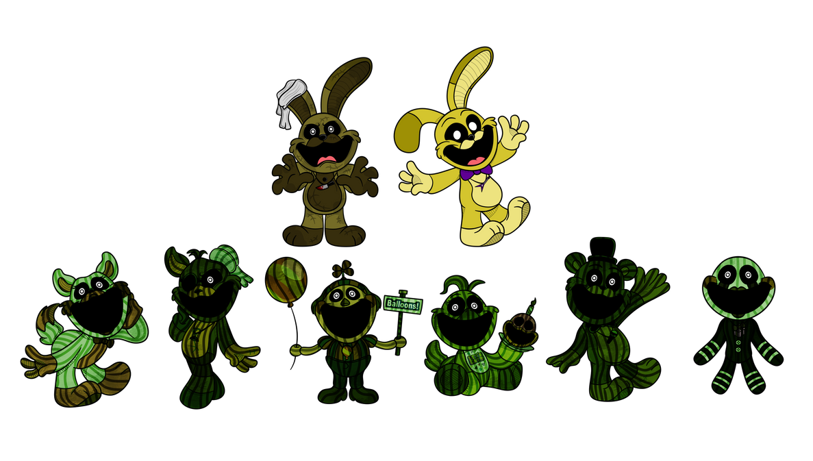 FNAF 3 Animatronics as Smiling Critters by YuYu-Bi on DeviantArt FNAF 3 Animatronics as Smiling Critters by YuYu-Bi on DeviantArt
