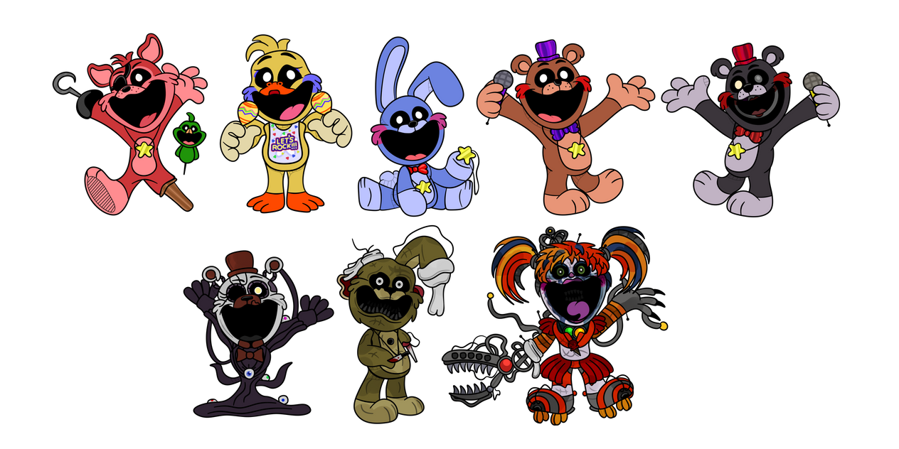 FFPS Animatronics as Smiling Critters (Part 1) by YuYu-Bi on DeviantArt FFPS Animatronics as Smiling Critters (Part 1) by YuYu-Bi on DeviantArt