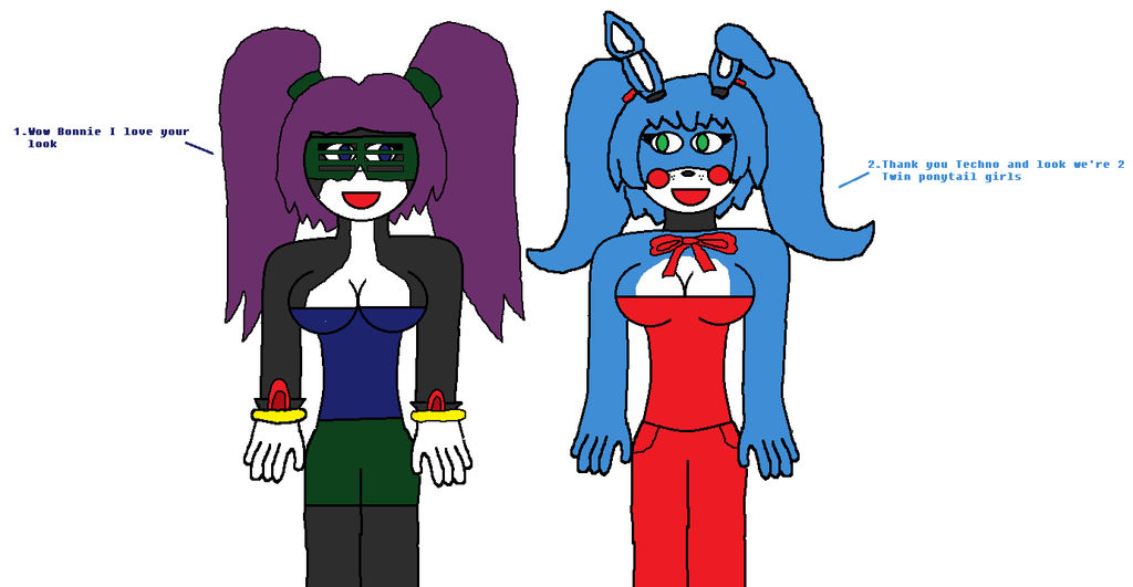 Fnia Techno Loves Fnia Bonnies Look By Superpac Mario64 On Deviantart
