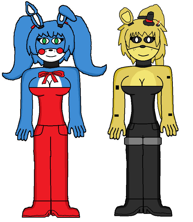 Fnia Bonnie And Goldie In My Designs By Pac Mario64 On Deviantart