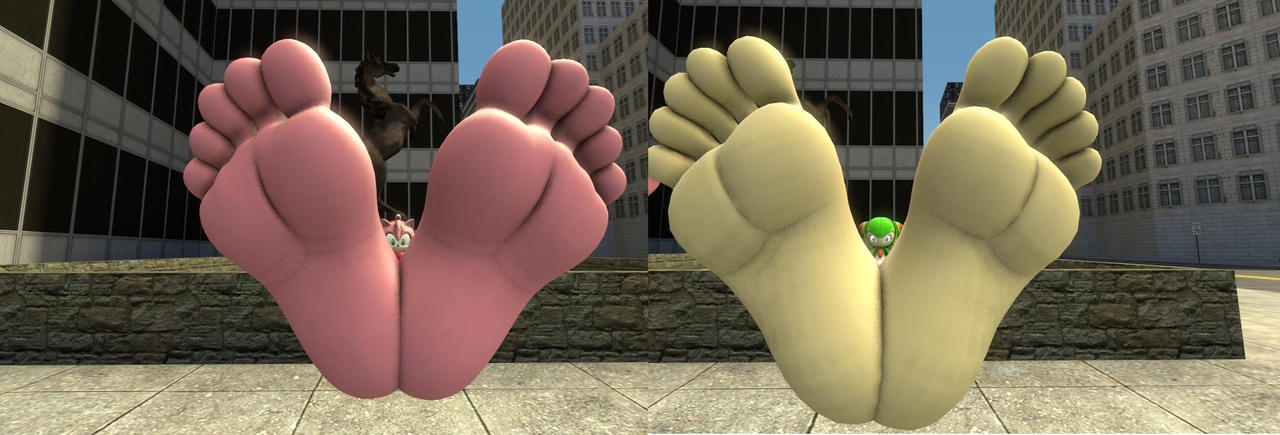 Amy And Cosmo Big Feet By Katitatiwa On Deviantart