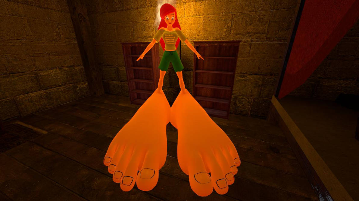 Ariel Big Feet By Katitatiwa On Deviantart