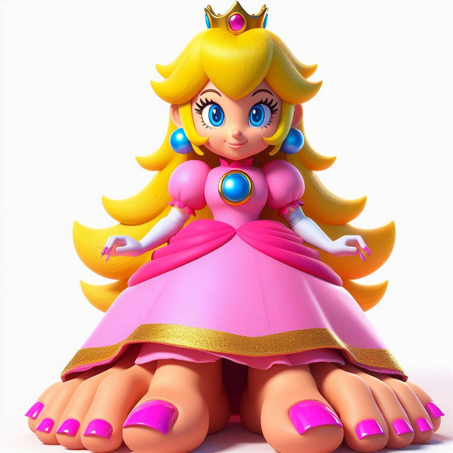 Princess Peach Big Feetai By Katitatiwa On Deviantart