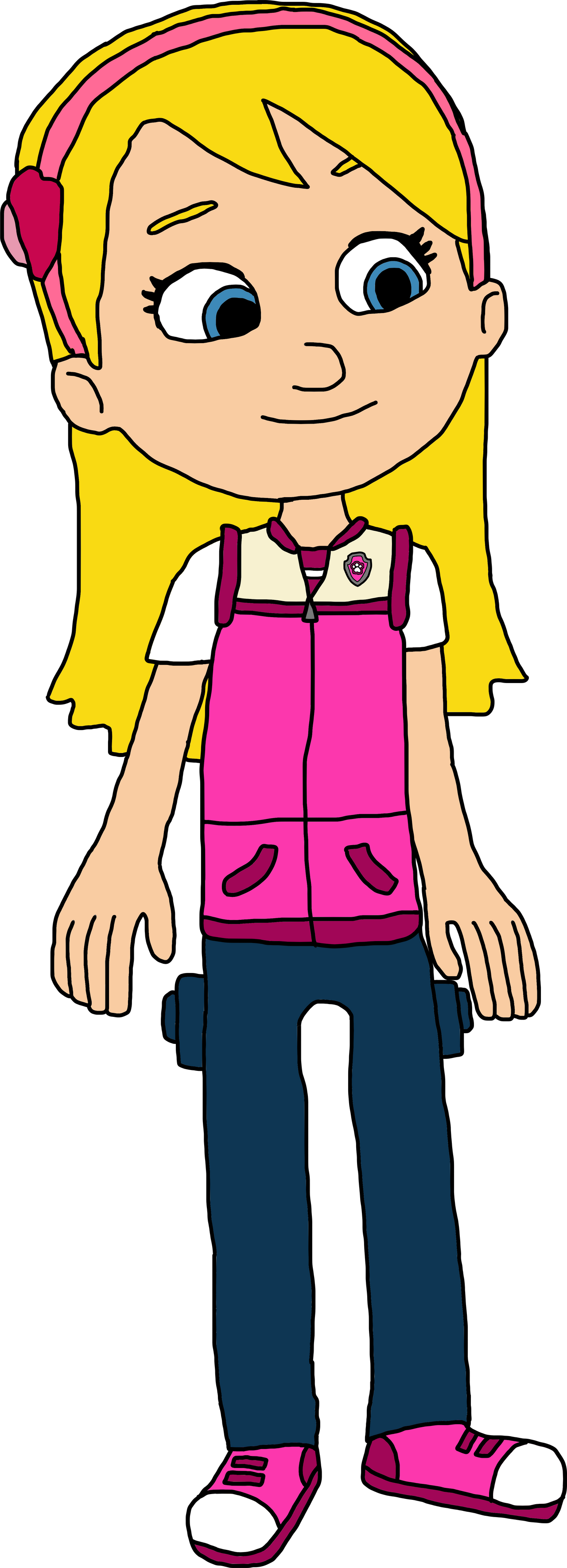 Katie Paw Patrol With Uniform Short Sleeved By Agustinsepulvedave On Deviantart