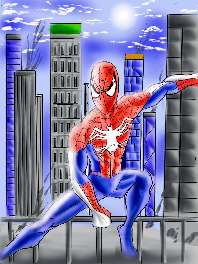 Spider Man Roams New York Daytime By Kreativedrk On Deviantart