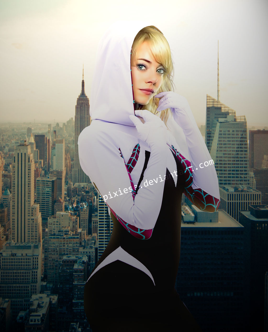 If Emma Stone Was Spider Gwen By Pixiese On Deviantart