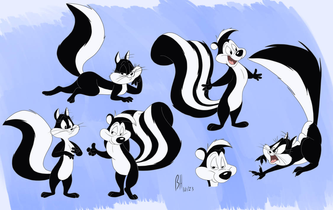 Pepe Le Pew And Penelope Pussycat By Mongolianpangolin On Deviantart