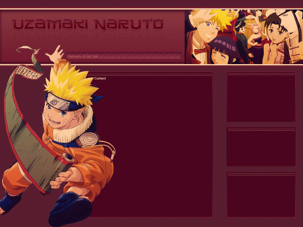 Naruto Layout by frappuchiino on DeviantArt