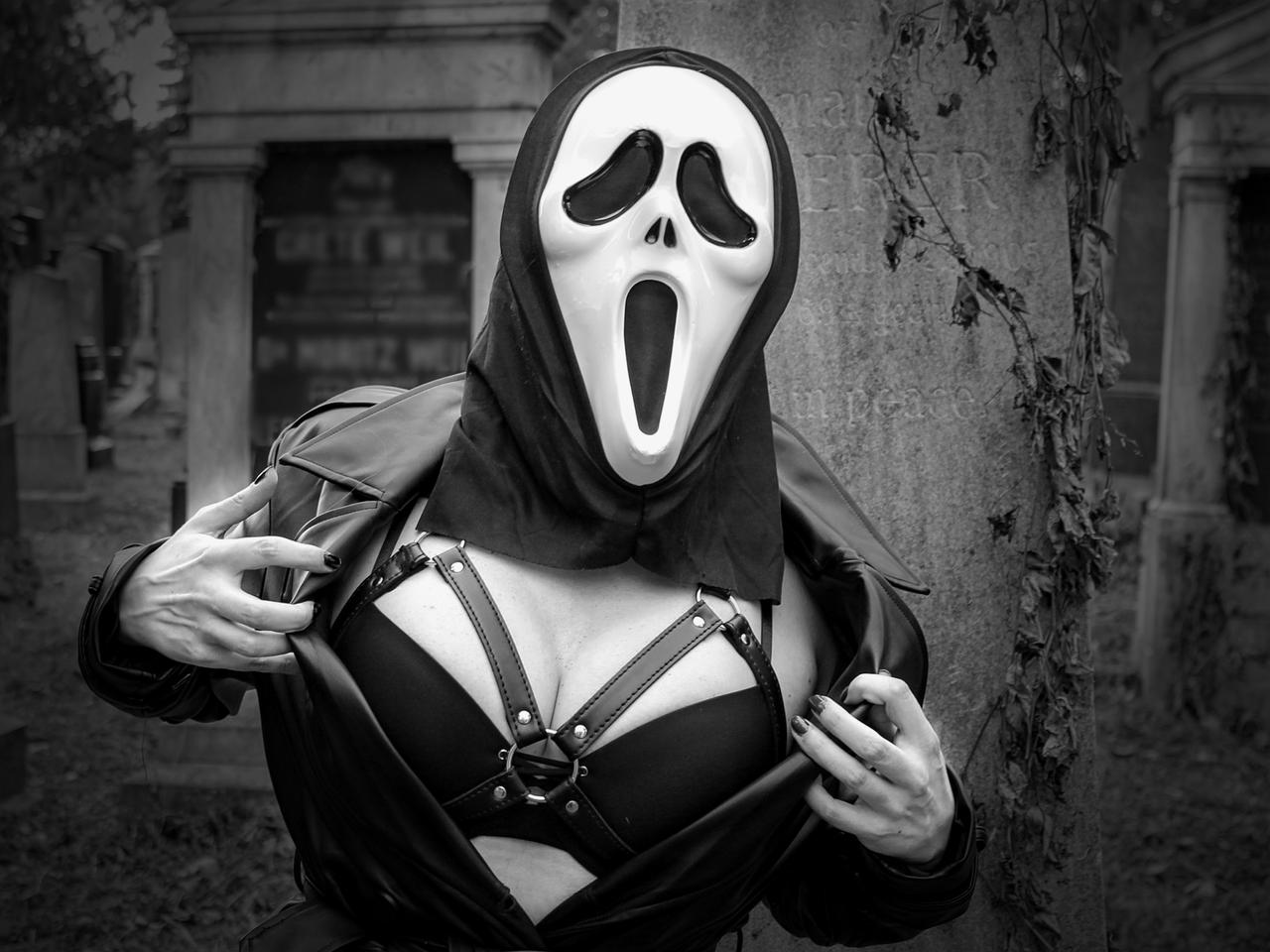Halloween Sexy Scream Ghostface By Rockpirart On Deviantart