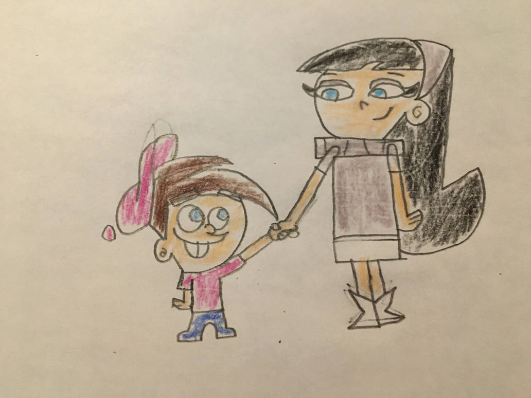 Timmy And Trixie Holding Their Hands By Dhvipersrt10 On Deviantart