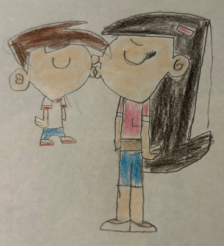 Timmy As Danny And Trixie As Paulina Kissing By Dhvipersrt10 On Deviantart