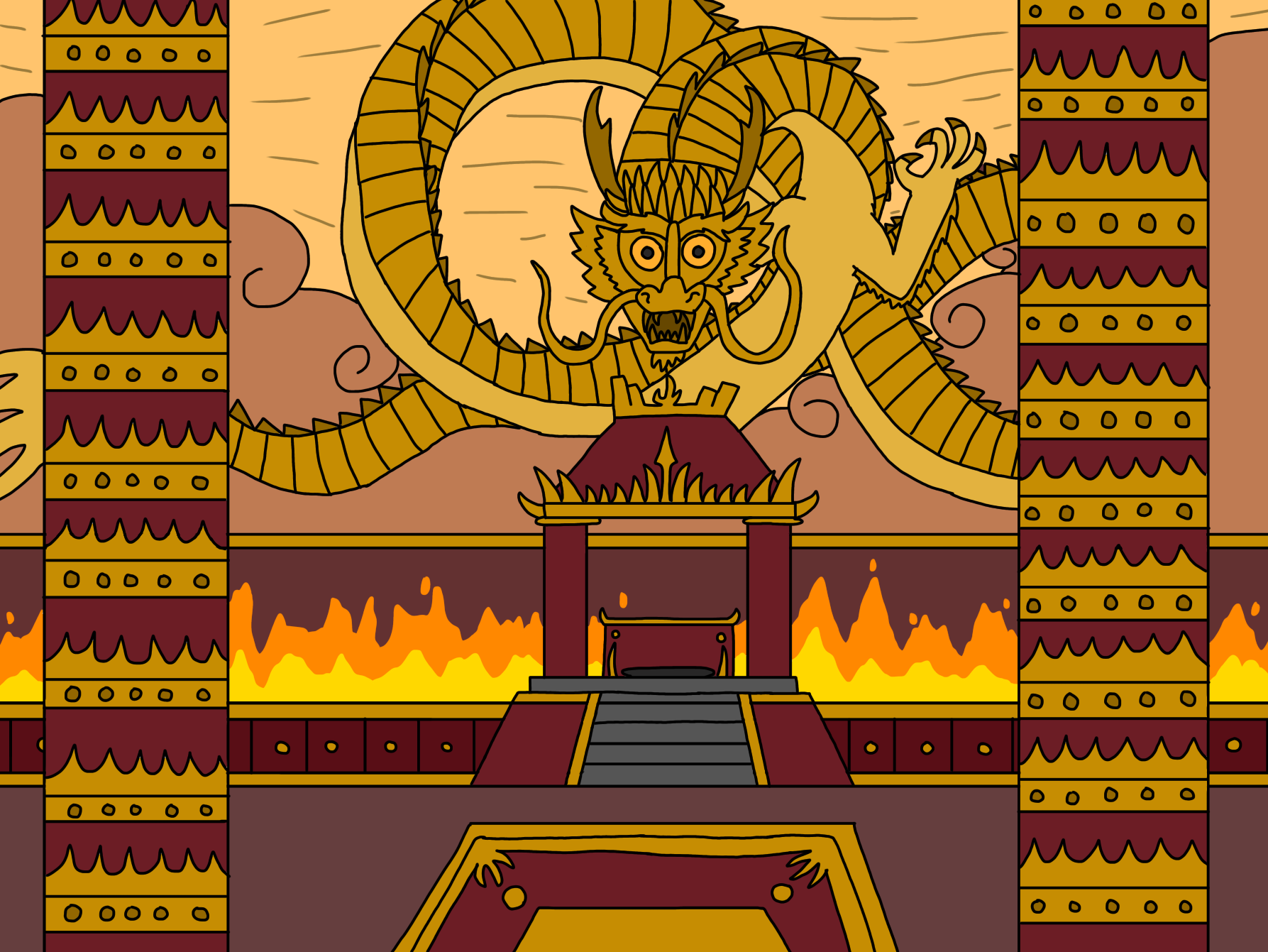 Fire Nation Royal Throne Room By Teagbrohman15 On Deviantart