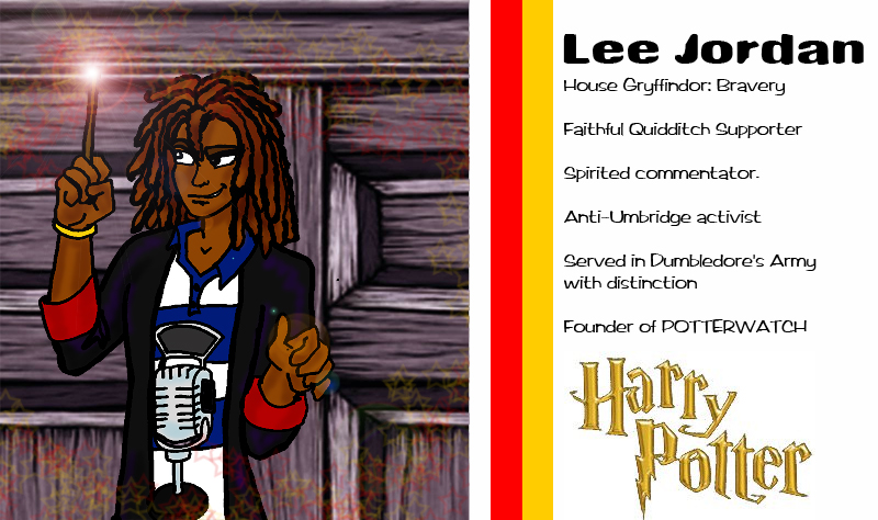 Harry Potter - Lee Jordan by Indigeaux on DeviantArt
