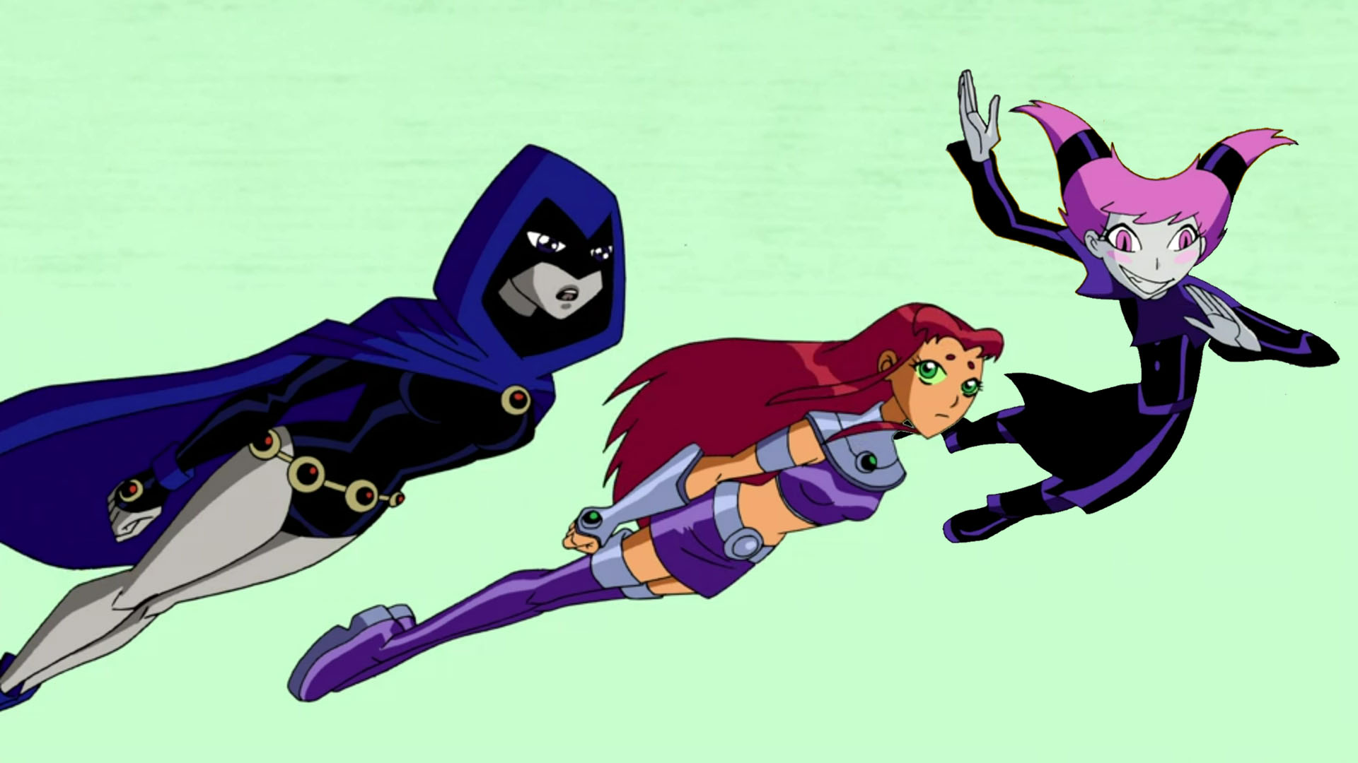Jinx Flying With Raven And Starfire By Benderjam On Deviantart