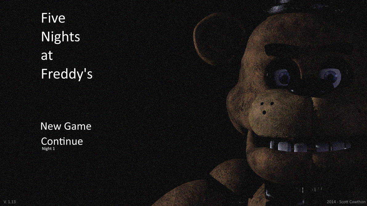 Fnaf 1 Menu Remake by freddygamer24 on DeviantArt Fnaf 1 Menu Remake by freddygamer24 on DeviantArt