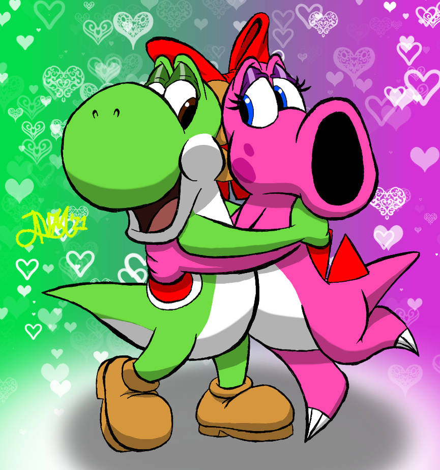Yoshi X Birdo By Avm Cartoons On Deviantart
